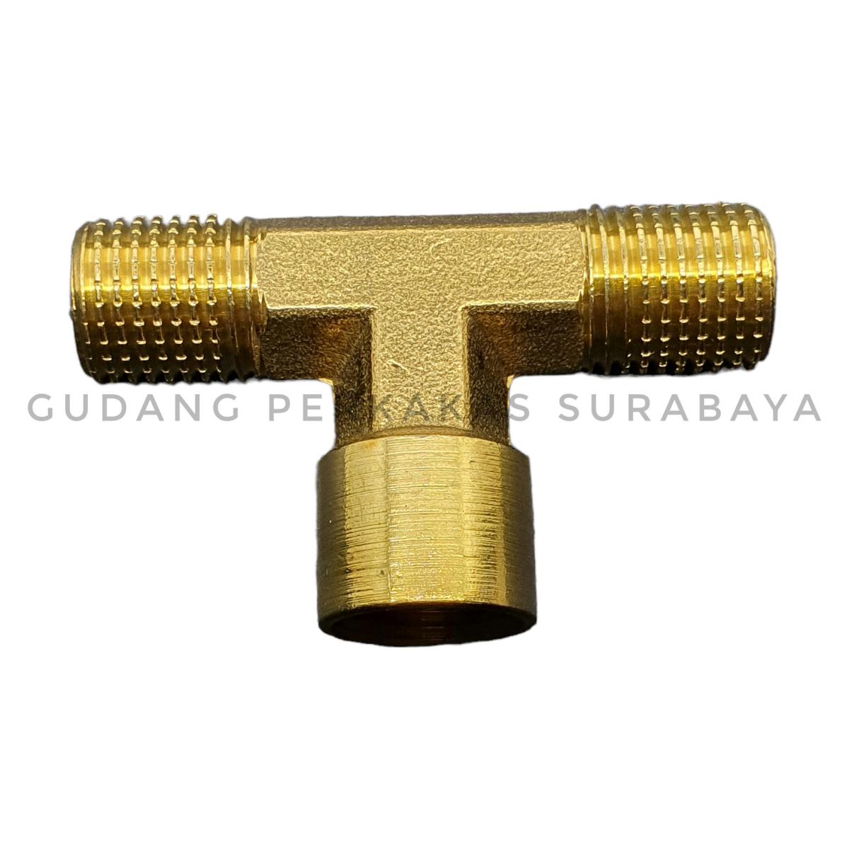 T CONNECTOR M x F x M SAMBUNGAN PIPA CABANG 3 SAMBUNGAN SELANG FITTING ...
