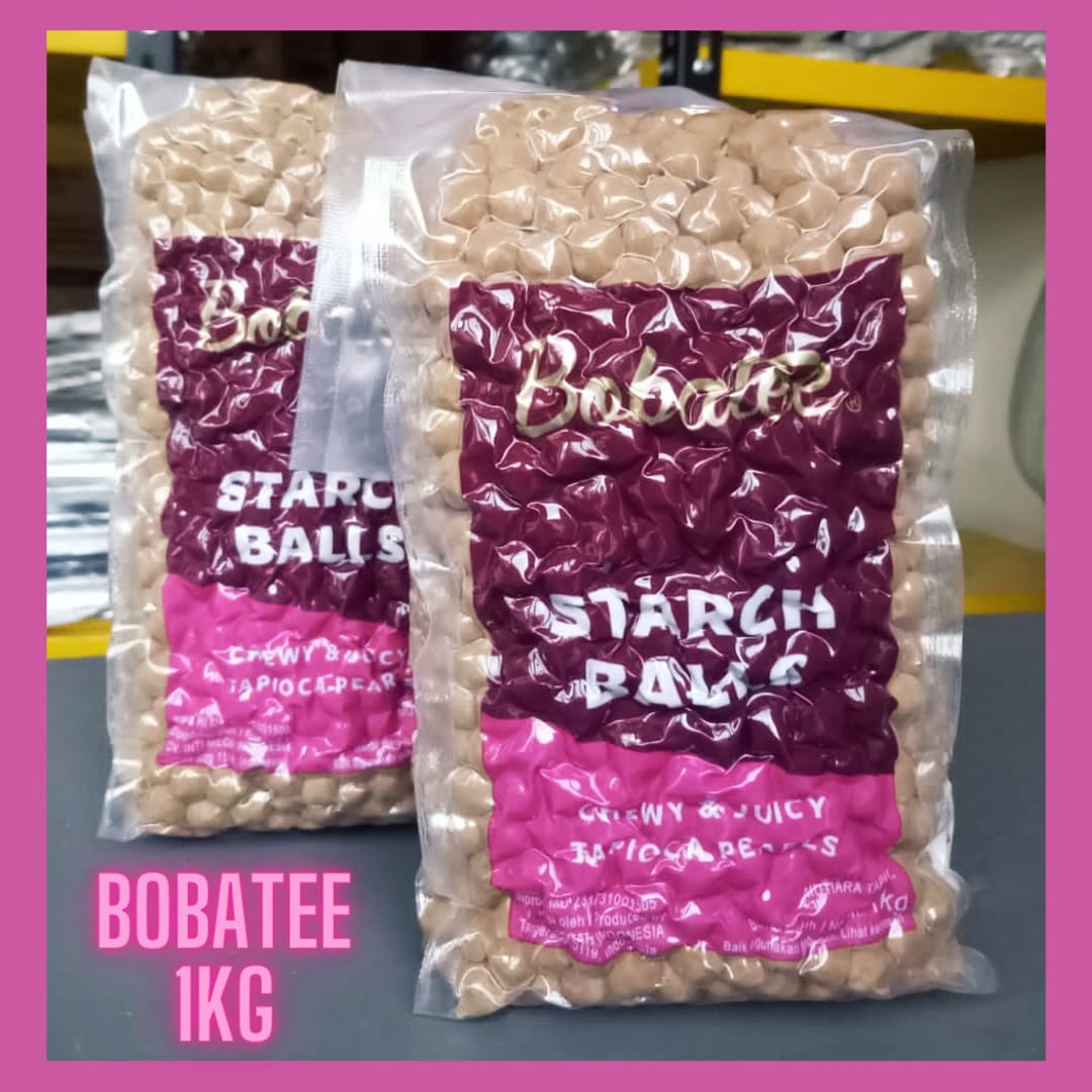 BOBA BOBATEE TAPIOKA PEARL 1kg / BOBA / BUBBLE / BOBATEE PEARL 1kg ...