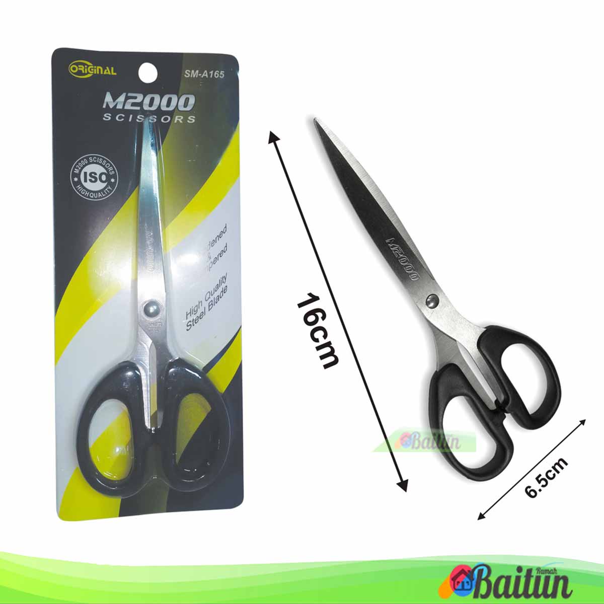 Baitun Gunting Hitam Scissors M2000 / Scissors Gunting Super Tajam Alat ...