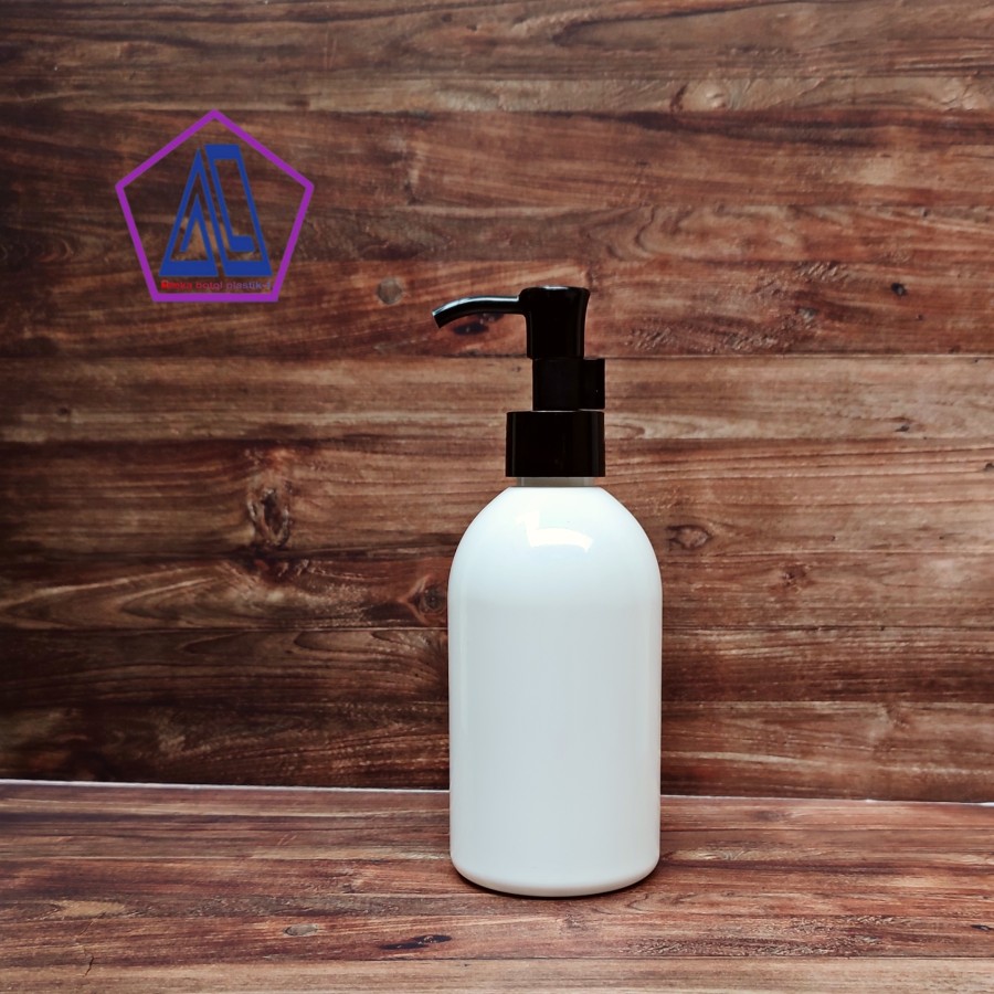 Botol Pump 250ml Oval Pet Putih / Botol Kemasan Sabun Cair 250 Ml Pump ...