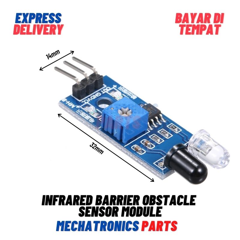 [SEN-0018] INFRARED BARRIER OBSTACLE SENSOR HALANGAN RINTANGAN MODULE ...
