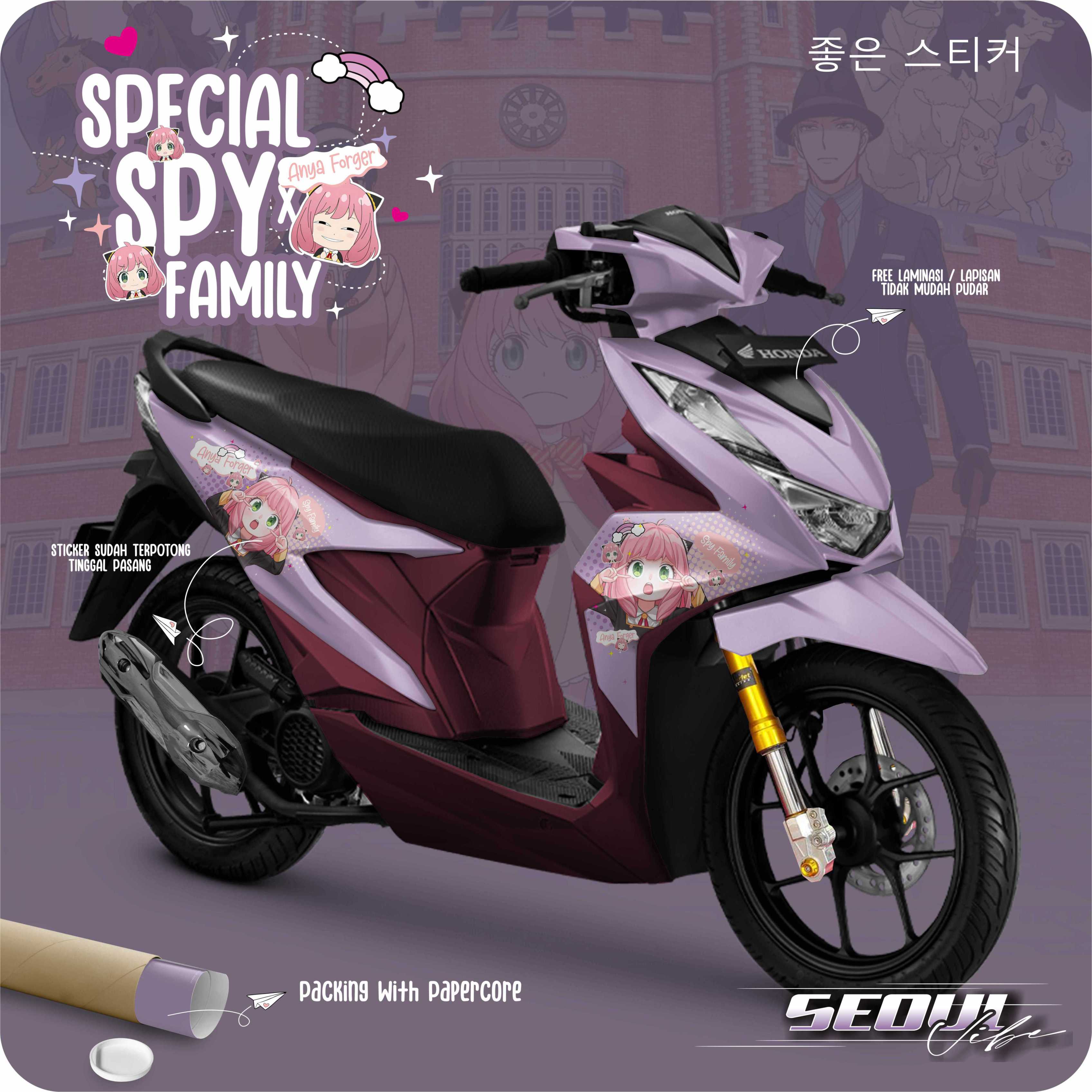 Decal stiker sticker New beat 2020 2021 2022 simple anime . aksesoris ...