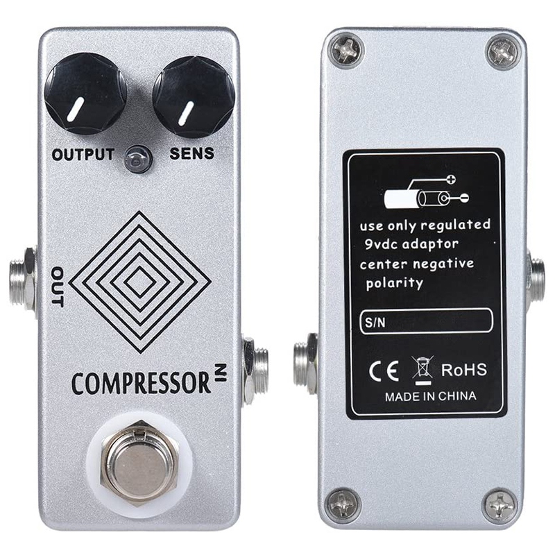 MOSKY Electric Guitar Dynamic Compressor Guitar Effect Pedal Full Metal ...