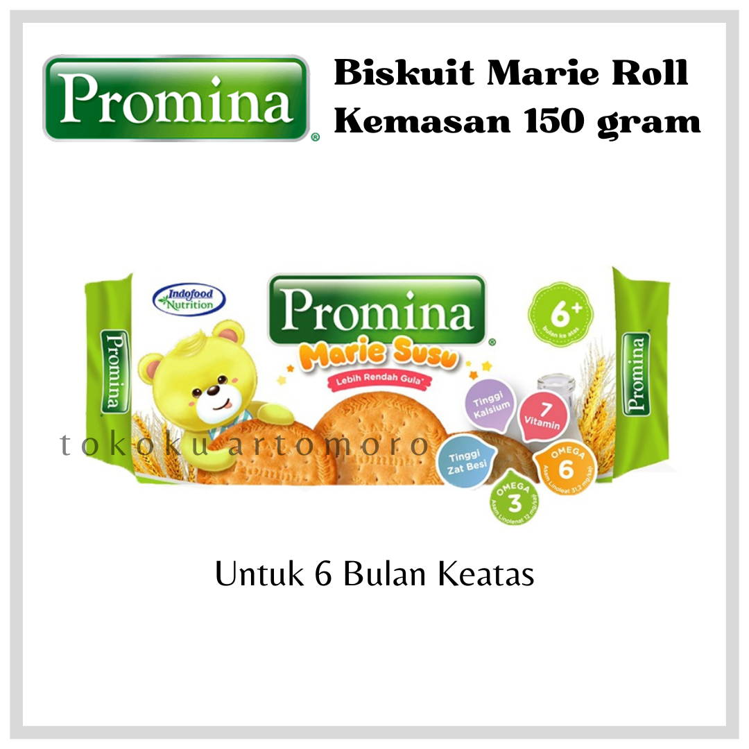 Promina Biskuit Marie Roll Kemasan 150 gram - Biskuit Bayi - Untuk 6 ...