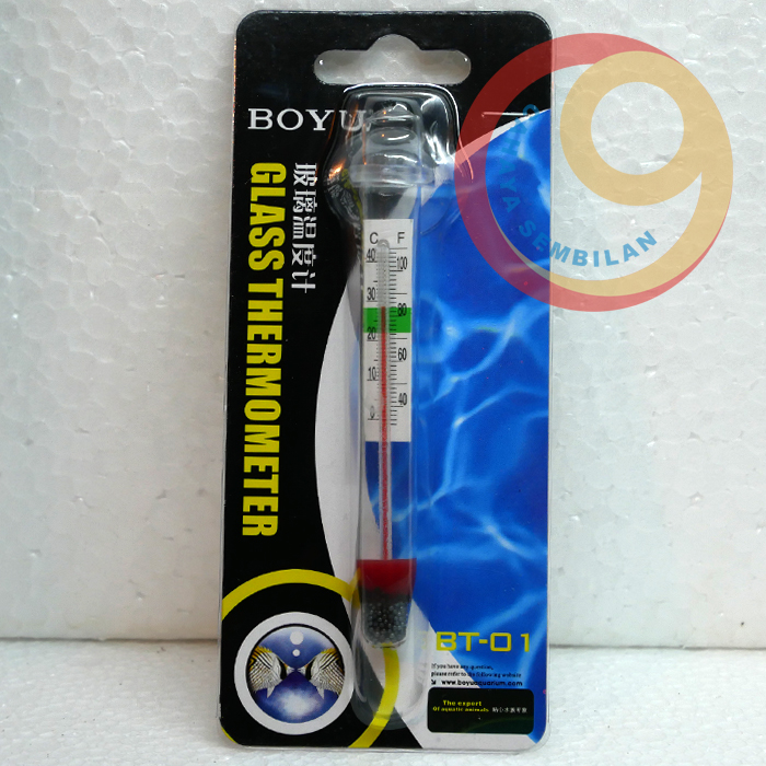 Termometer BOYU BT-01 Glass Thermometer Suhu Aquascape Aquarium ORI | Lazada Indonesia