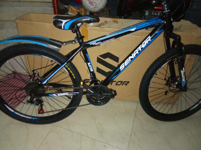 Sepeda Gunung Senator MTB Cross Country Ukuran 26 Inch Rem V-Brake ...