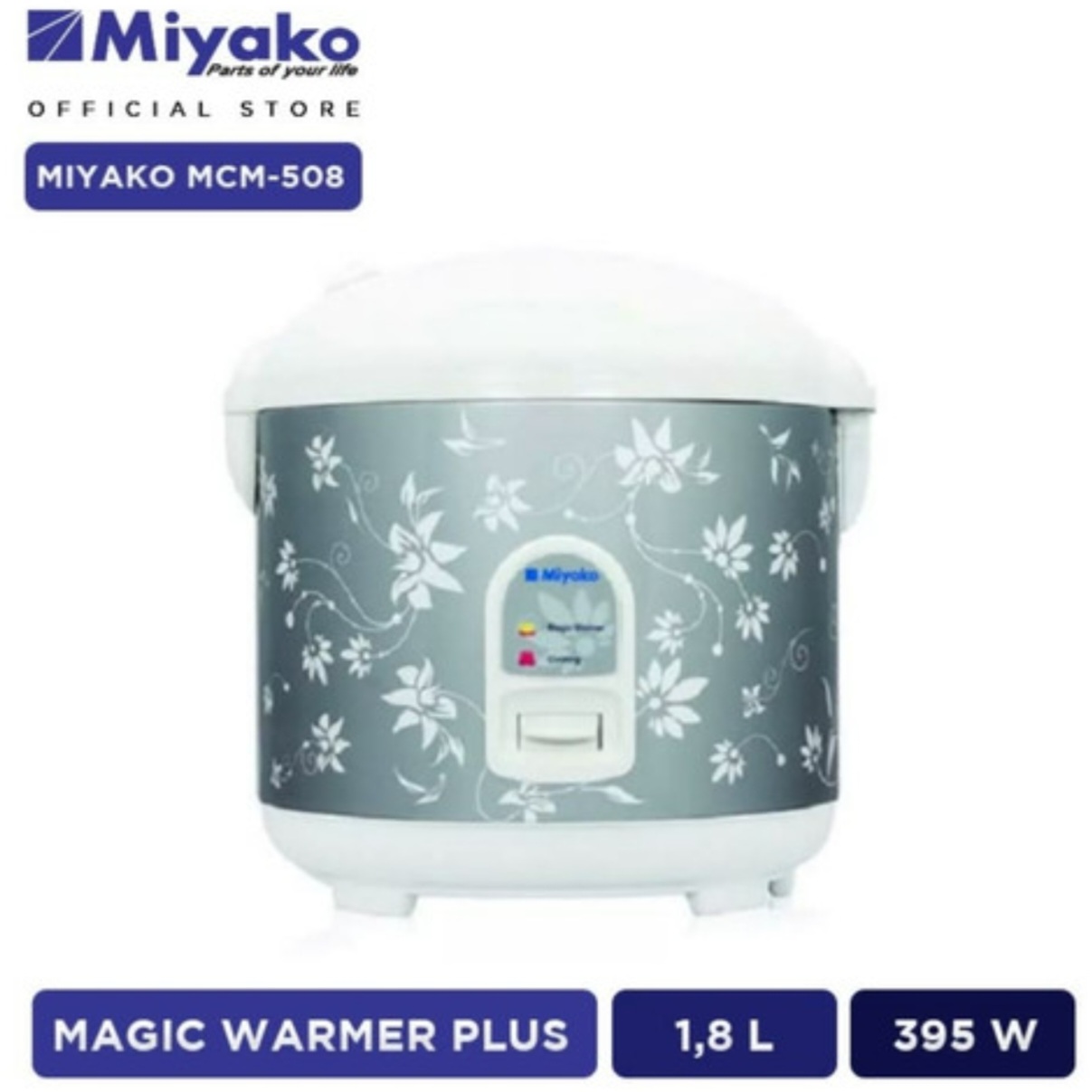 Miyako MCM 528 Rice Cooker Miyako 1,8 Liter Magic Com Miyako MCM-528 ...