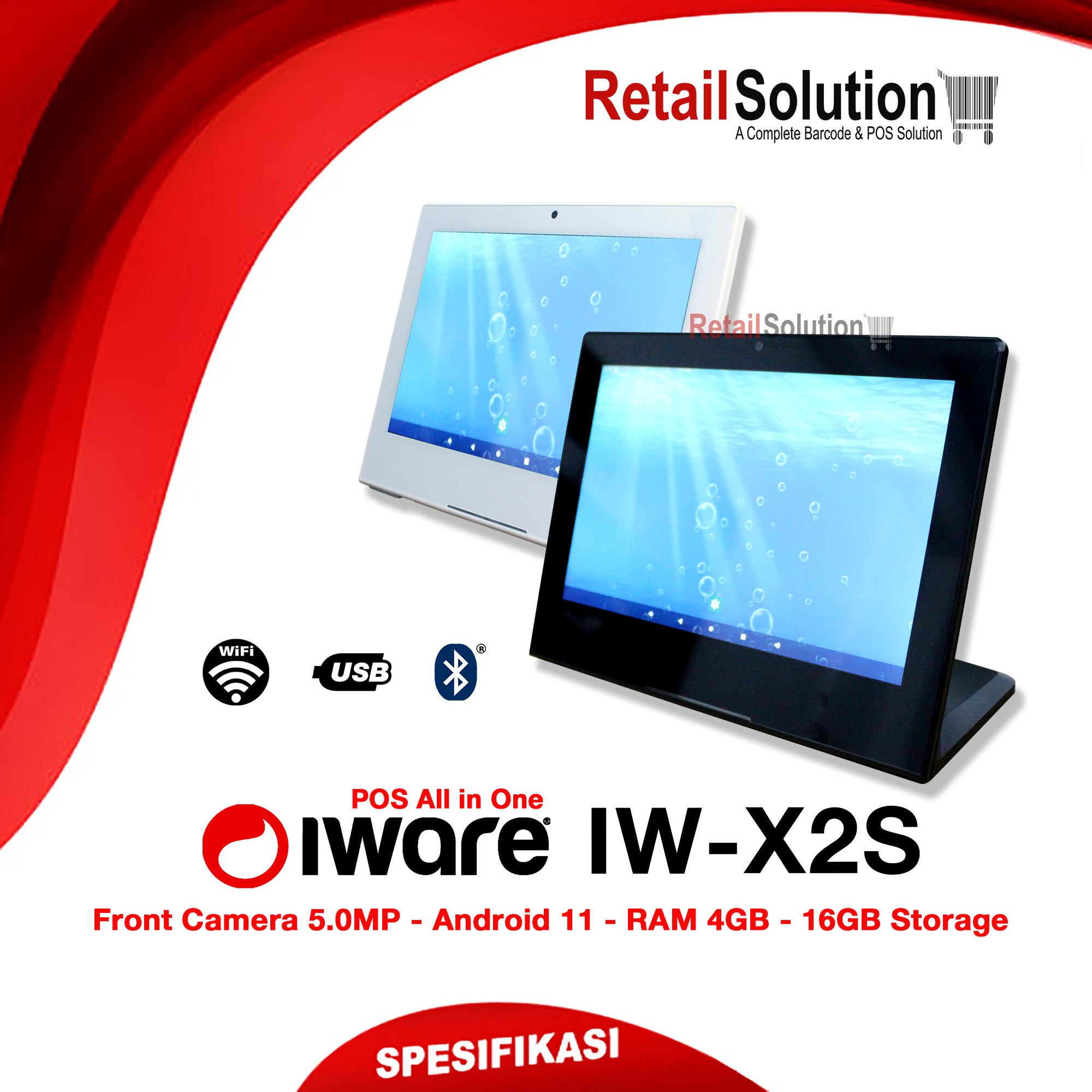 Mesin Kasir Tablet Android POS 10.1-inch 4/16 GB - Iware IW-X2S IWX2S | Lazada Indonesia