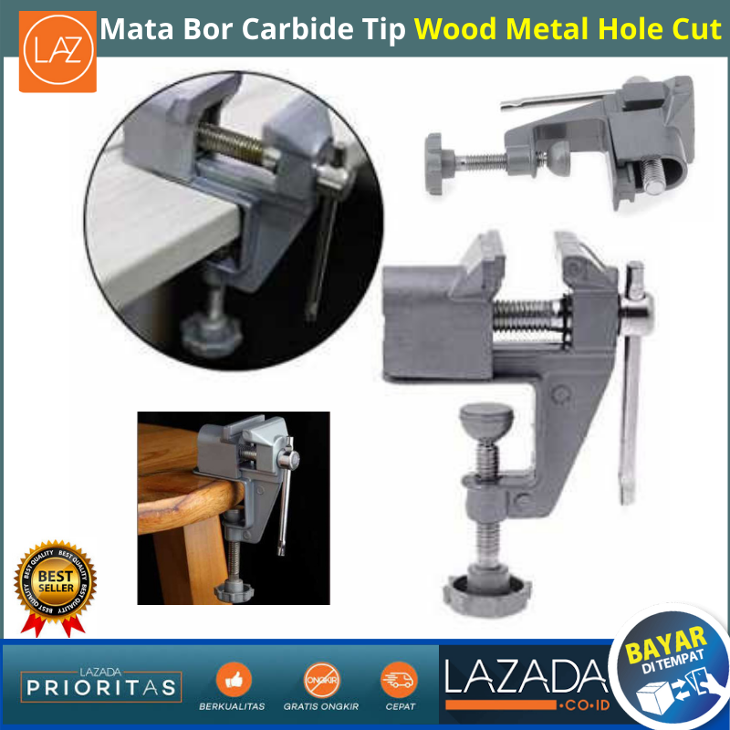 Clamp Capit Meja / Clamp Penjepit Besi Dan Kayu Siku / Alat Jepit ...