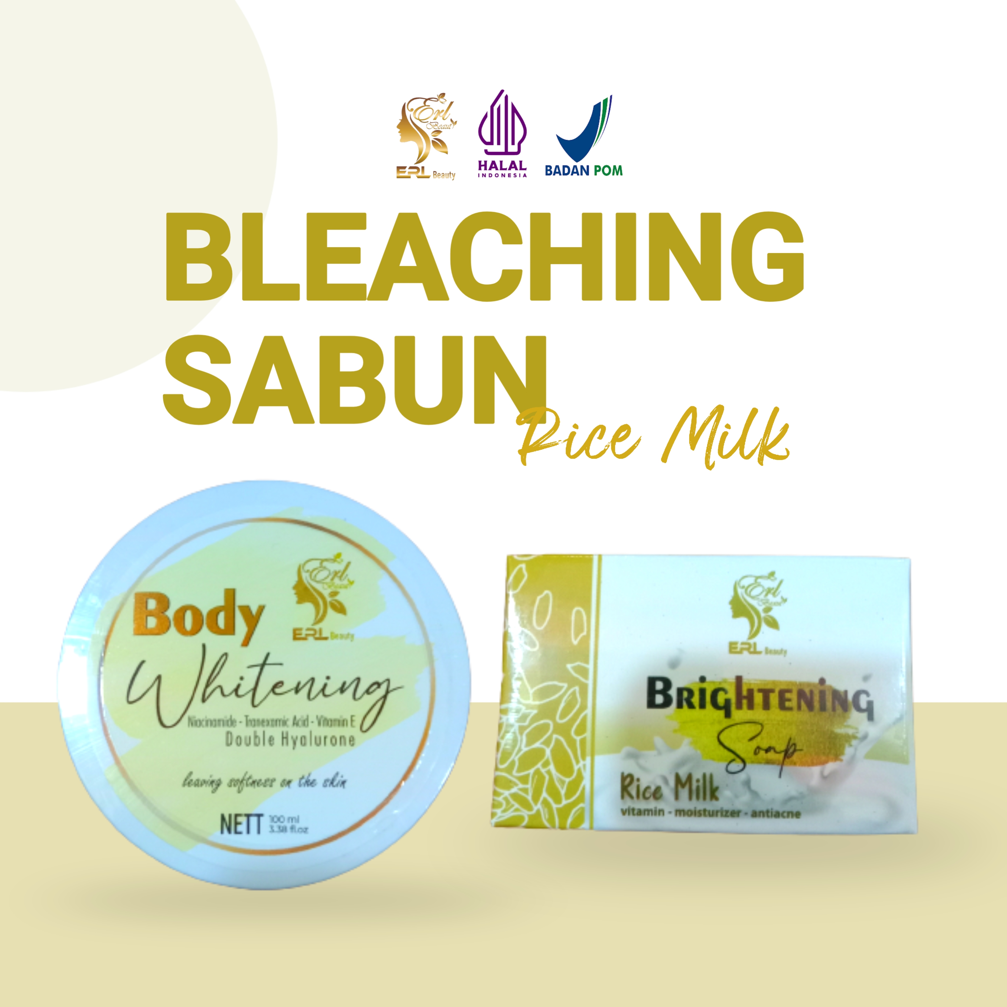 LULUR WHITE + SABUN RICE MILK | Lazada Indonesia