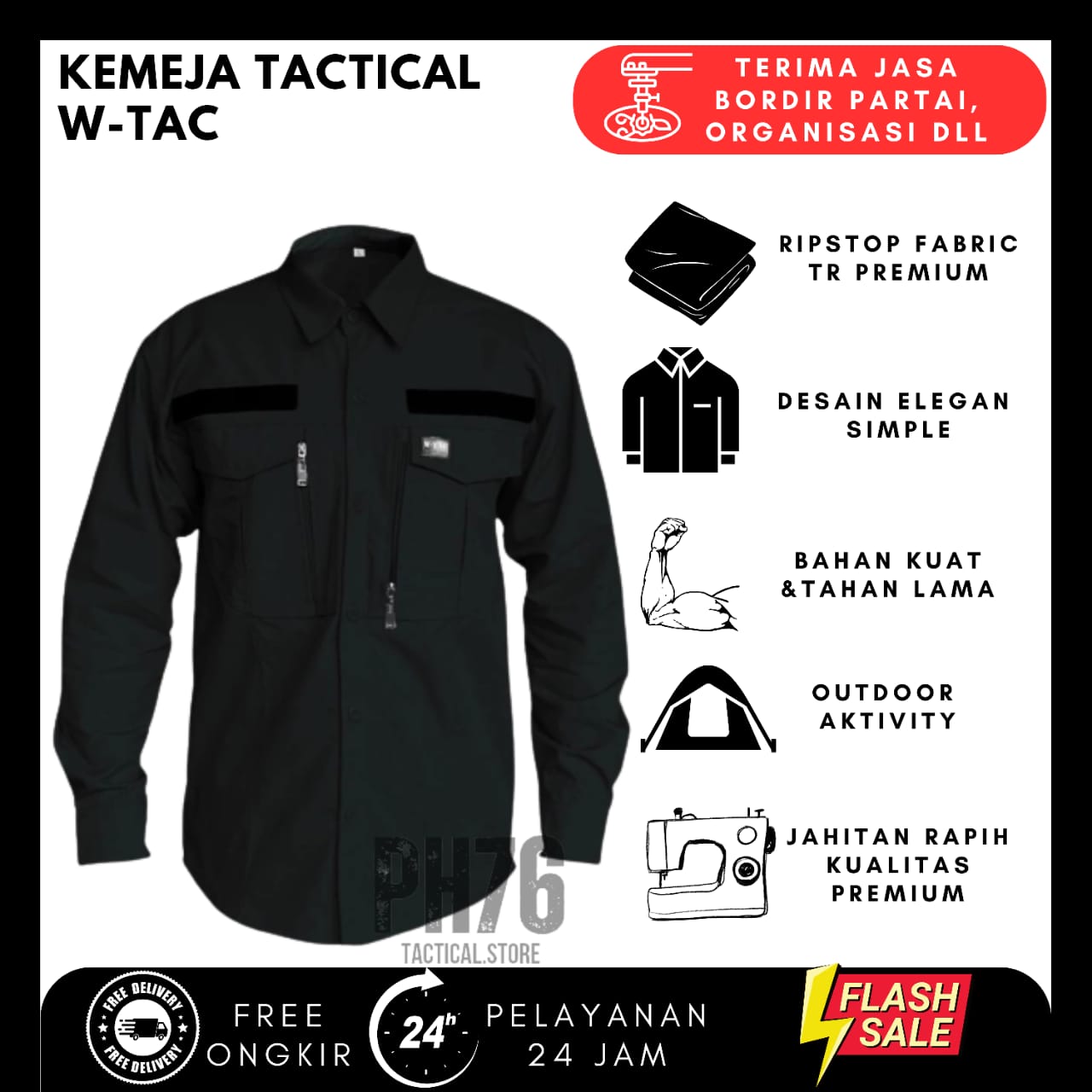 Kemeja Tactical W-Tac W1 Lengan Panjang / Kemeja Lapangan Tactical Wtac ... Kemeja Tactical W-Tac W1 Lengan Panjang / Kemeja Lapangan Tactical Wtac ...