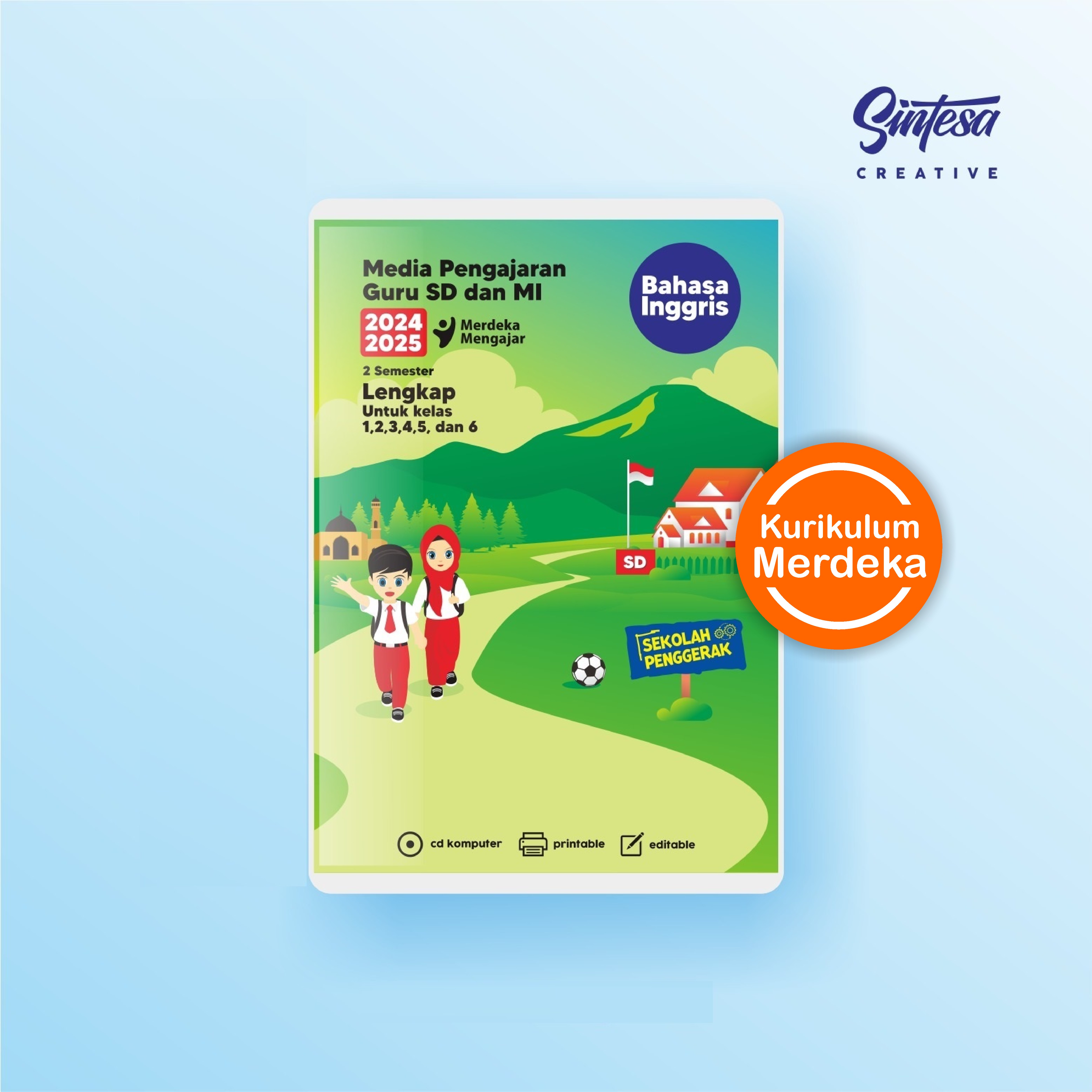 CD/FD RPP MODUL AJAR KURIKULUM MERDEKA SD/MI BAHASA INGGRIS KELAS 123456 REVISI TERBARU TA 2024 ...