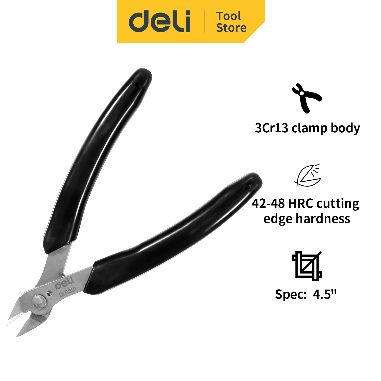 Deli Electric Cutting Pliers /Tang Potong Kawat 4.5 inch DL0301 /Alat ...