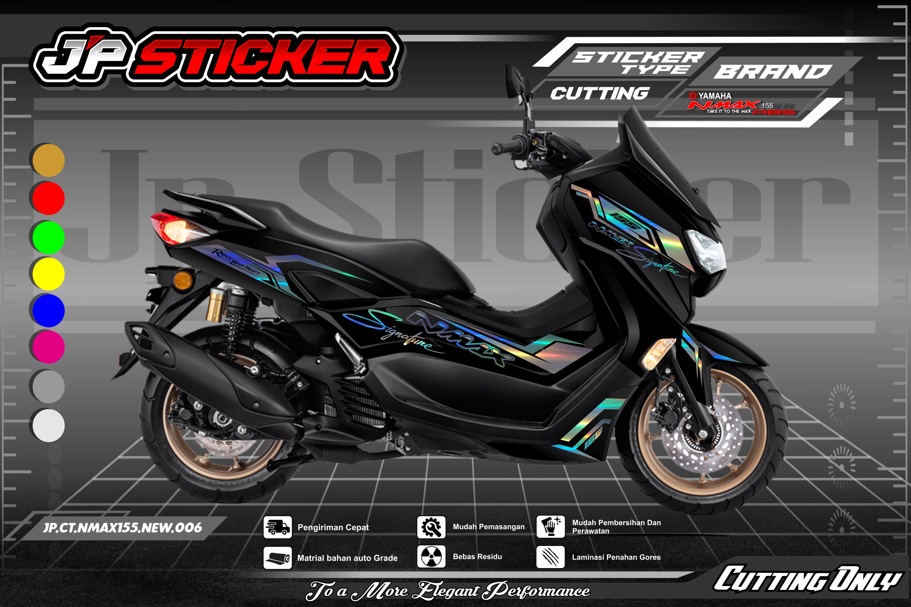 Sticker Cutting Nmax New 155 2020 - Stiker Striping Cutting Body Motor ...