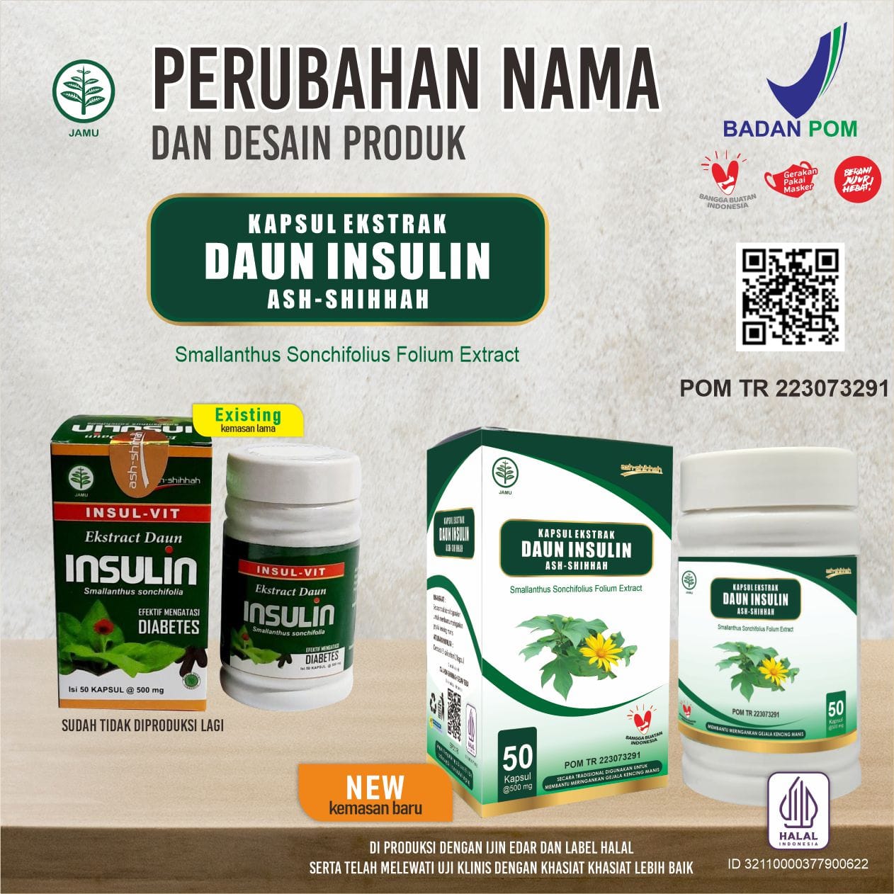 Kapsul Ekstrak Daun Insulin Ash Shihhah BPOM Obat Herbal Untuk Atasi ...