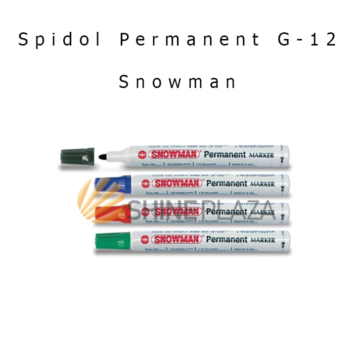 Spidol Permanent Snowman G-12 - Snowman Permanen Marker G12 | Lazada ...