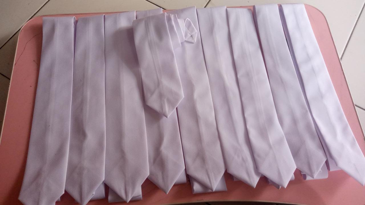 dasi putih polos panjang | Lazada Indonesia