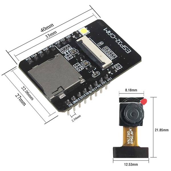 ESP32-CAM ESP32-S WIFI Bluetooth Board OV2640 2MP Wireless Camera ...