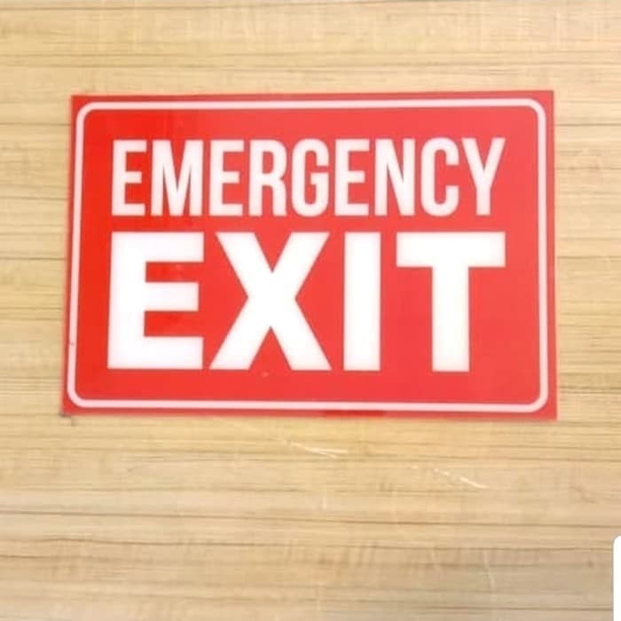 SIGN STICKER K3 RAMBU SAFETY EMERGENCY EXIT UKURAN 20X30CM | Lazada ...