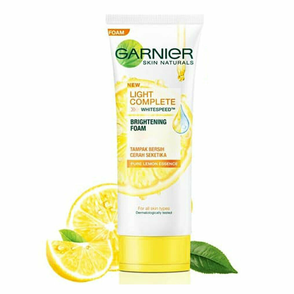 Garnier Bright Complete Vitamin C Face Wash 100ml Sabun Pencuci Muka