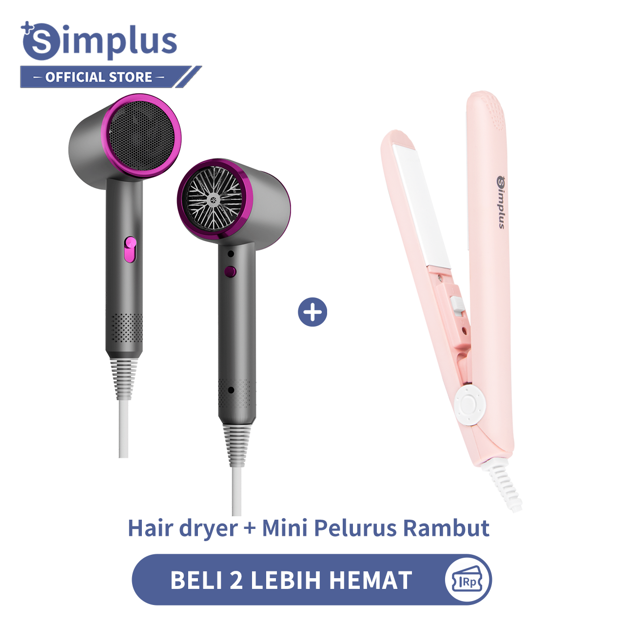 Simplus Hair Dryer 600W Hot Cold Pengering Rambut Panas Dingin Low Watt ...