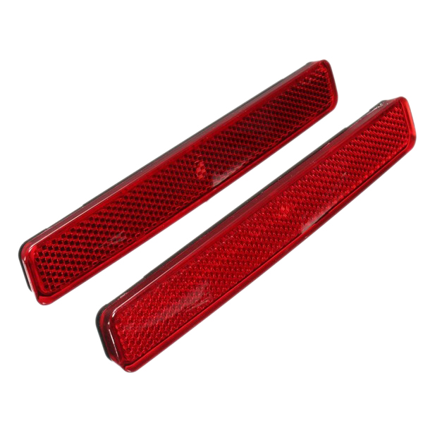 2Pcs Rear Bumper Reflector Tail Light Bars Brake Parking Warning For-Vw ...