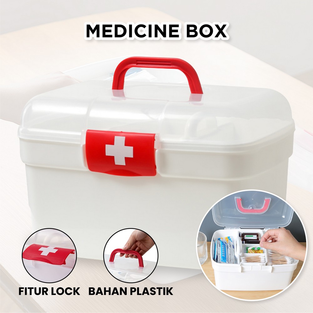 BW-C832 Kotak P3K First Aid Kotak Penyimpanan Obat Medicine Box ...