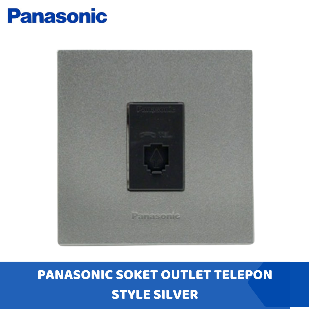 Panasonic Soket Telepon Outlet Telpon RJ11 Style Silver | Lazada Indonesia