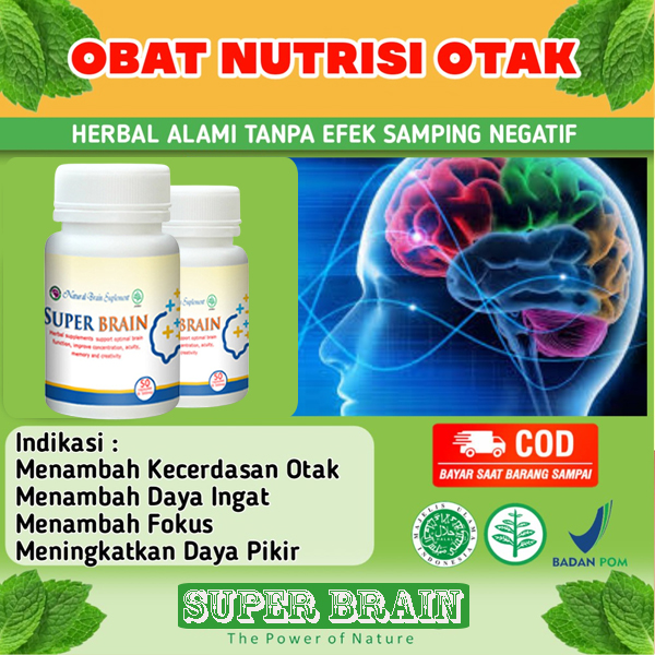 Bisa COD Kapsul SUPER BRAIN Vitamin Otak Penambah Daya Ingat Dewasa ...
