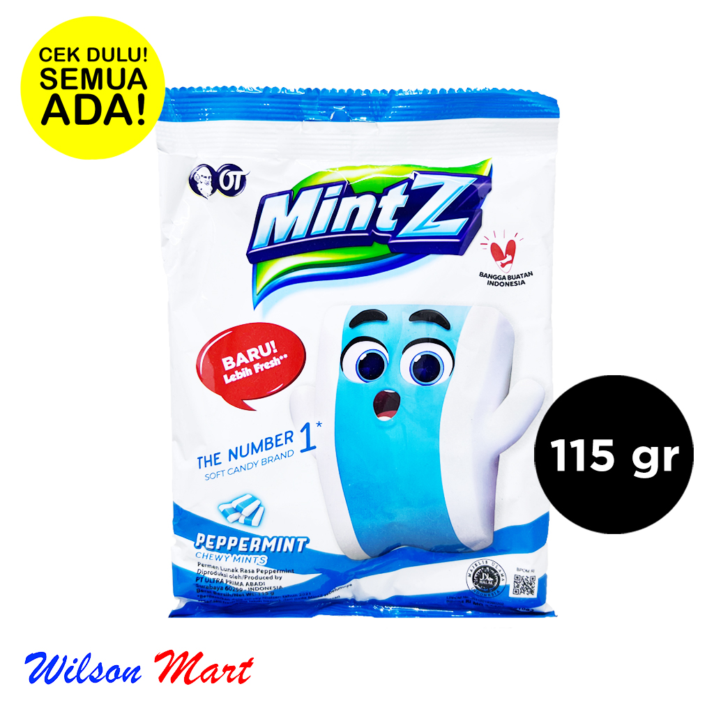 MINTZ FRUITY CHEWY MINTS PEPPERMINT 115 GRAM | Lazada Indonesia