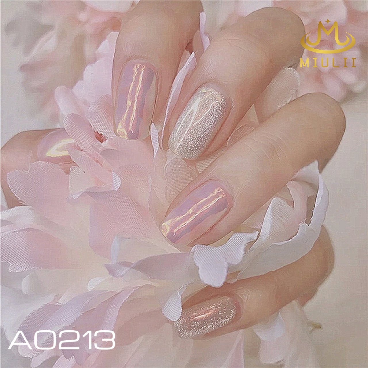 MIULII / KUKU PALSU Pink Gold Spar A0213 / 24PCS / 3D / NAIL ART ...