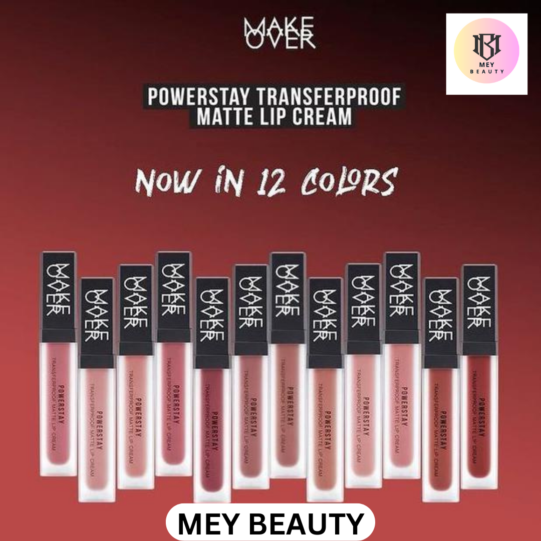 Make over powerstay transferproof matte lip cream 7 gr/lip cream/lipstick cair/lipcream matte ...