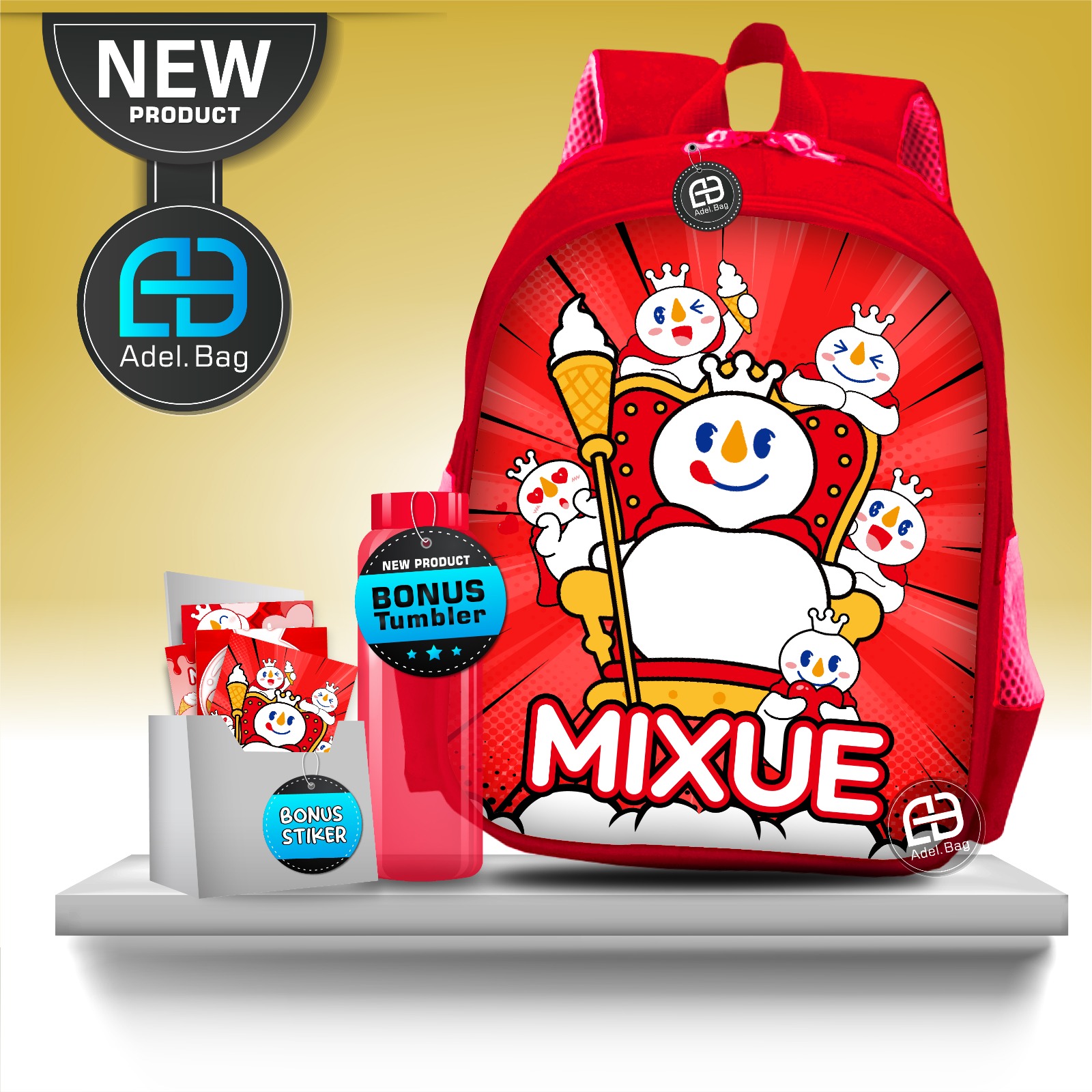 Tas ransel anak perempuan PAUD SD TK terbaru 2023 karakter MIXUE NEW ...
