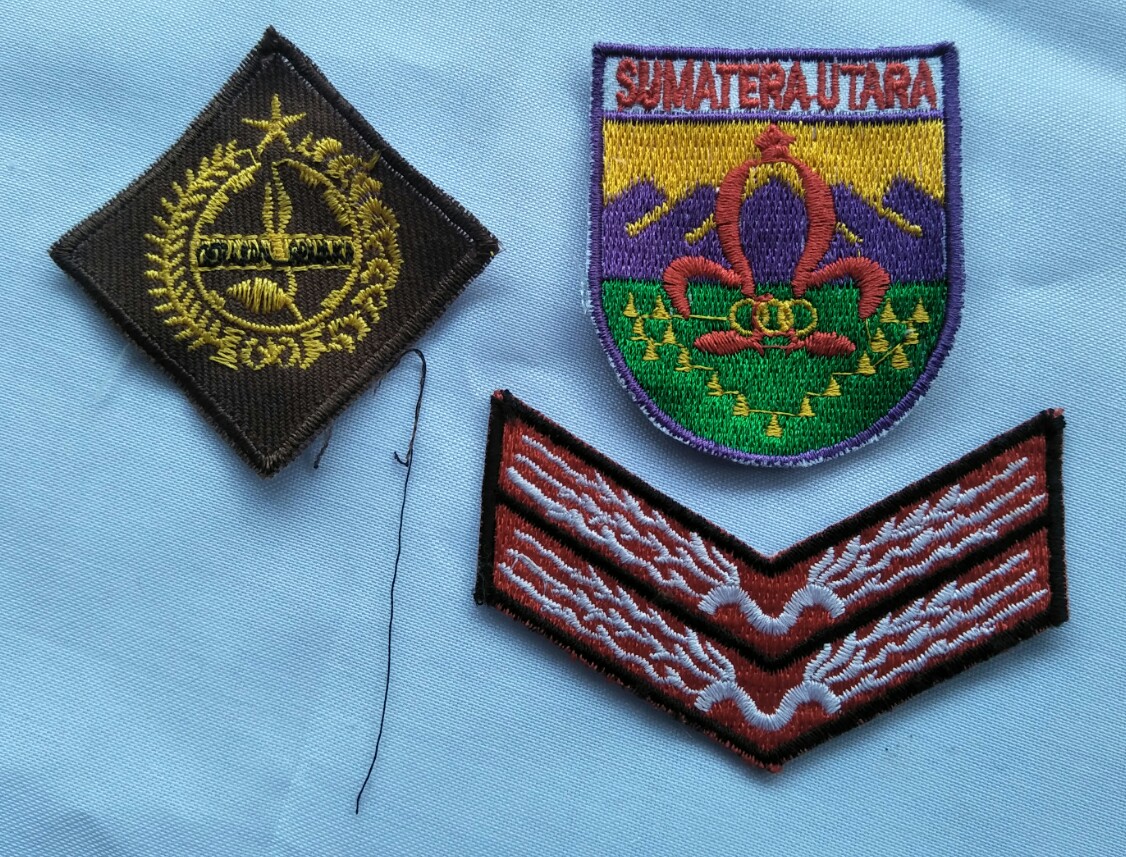 simbol pramuka (simbol rakit, simbol tunas kelapa, simbol sumut) / pcs ...