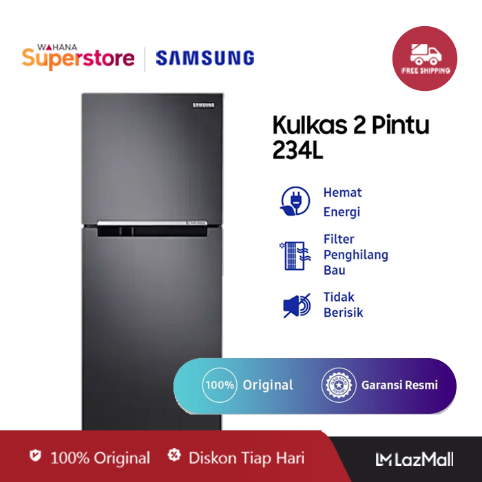 Samsung Kulkas Two Doors 234 Liter - RT22FARBDB1 | Lazada Indonesia