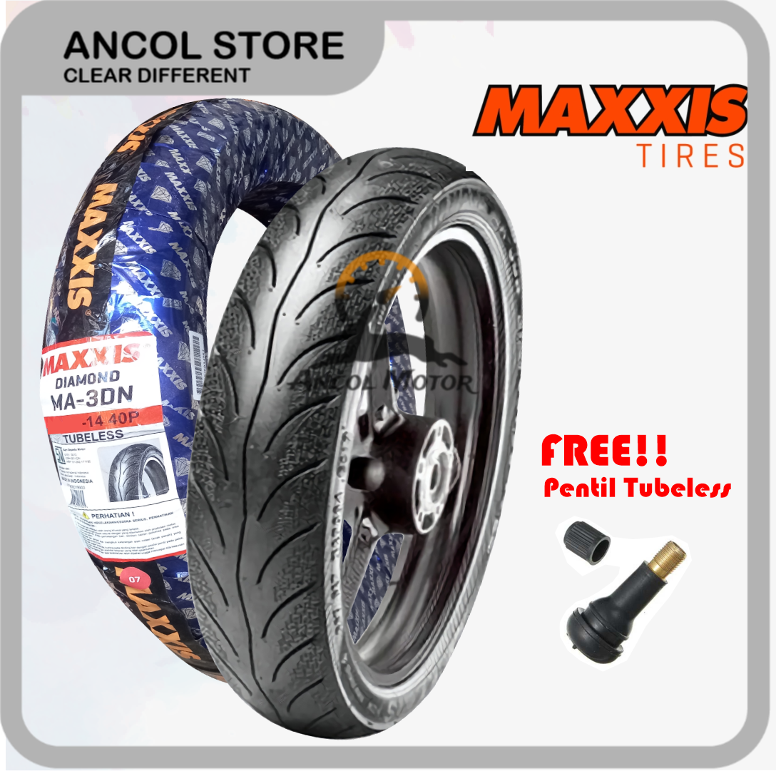 Maxxis 90/80-14 MA3DN Ban Tubeless Motor Matic Matik MA 3DN Scooter ...