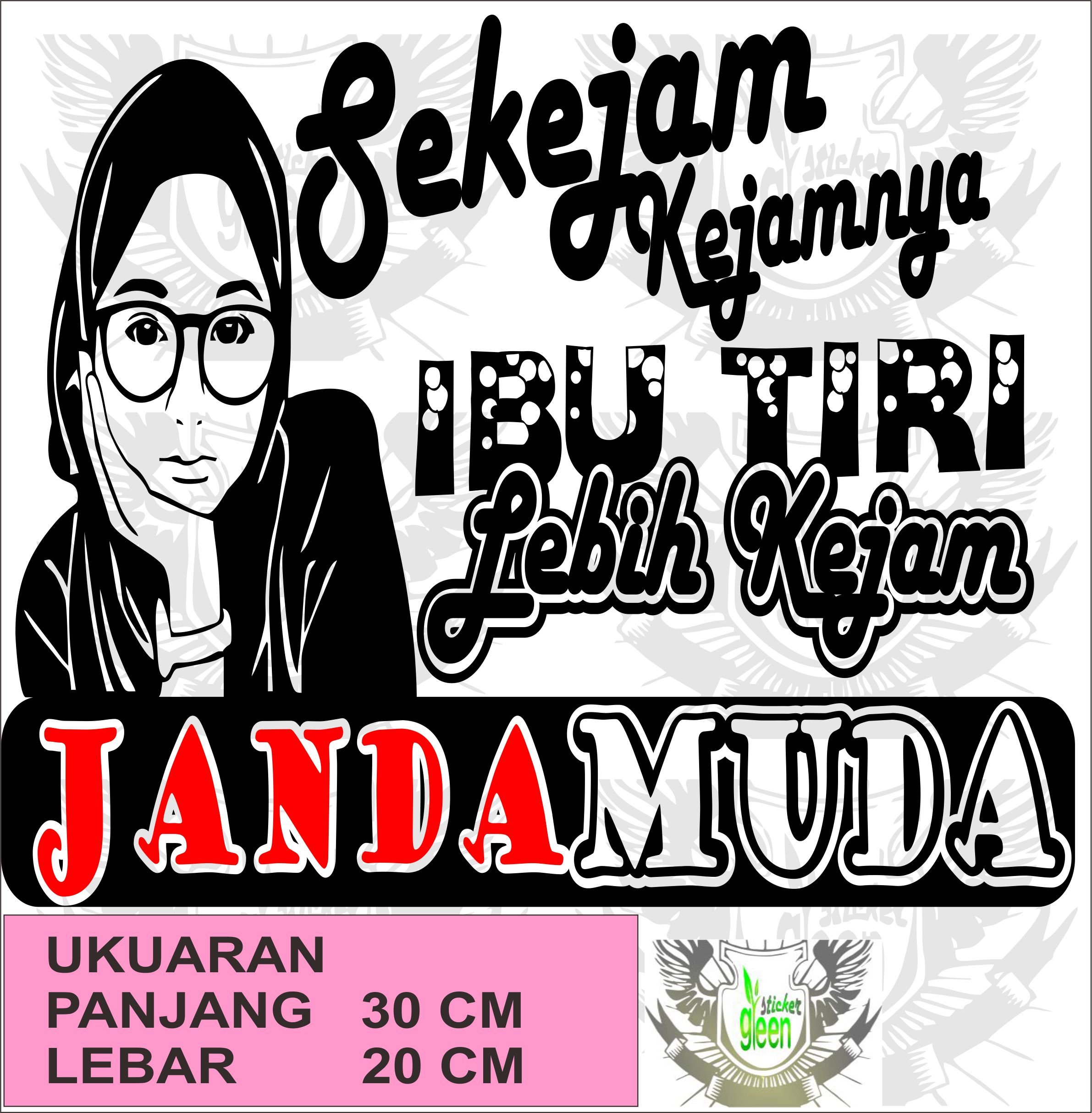 stiker variasi kaca body samping kata kata Truk canter pick up L300 ...