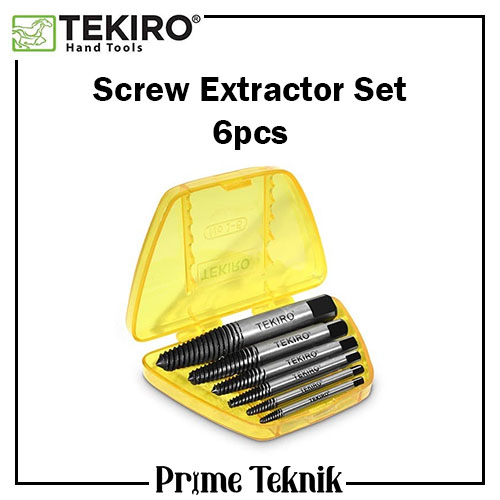 Screw Extractor Set 6pc Tekiro Pembuka Baut Tap Balik | Lazada Indonesia