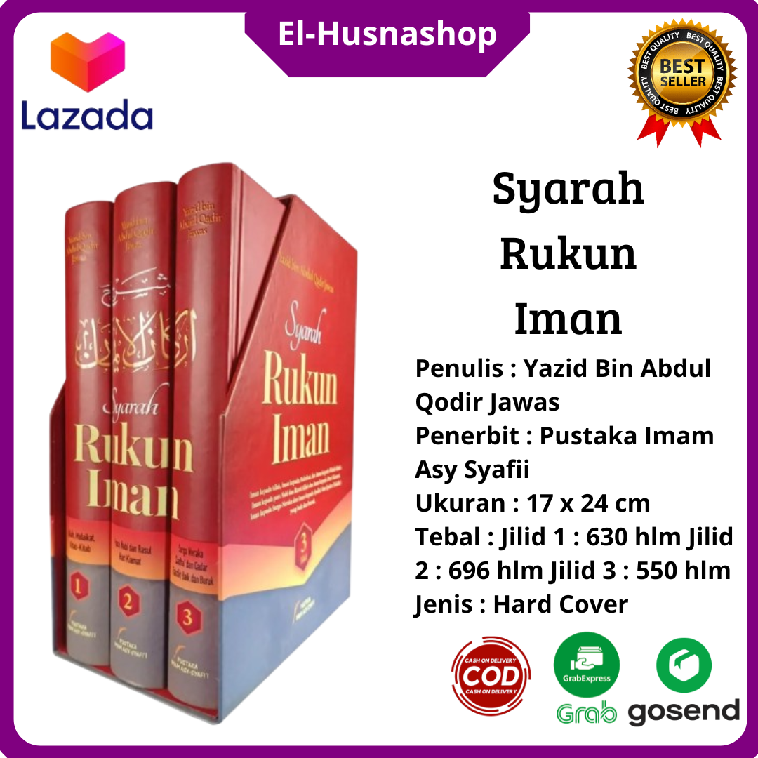 Buku Syarah Rukun Iman Yazid Bin Abdul Qodir Jawas 3 Jilid Pustaka Imam Asy Syafii | Lazada ...