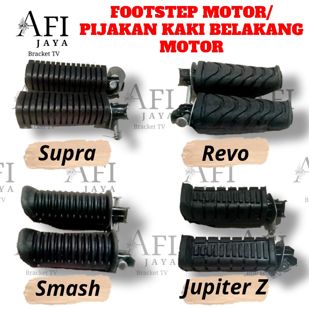 FOOTSTEP BELAKANG MOTOR SUPRA- REVO- SMASH- JUPITER Z. POSTEP/ PIJAKAN ...