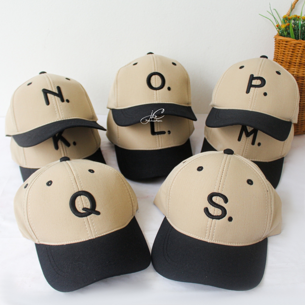 Topi Anak Bordir Inisial A-Z / Topi Anak Huruf Alfabeth Usia 2-12 Tahun ...