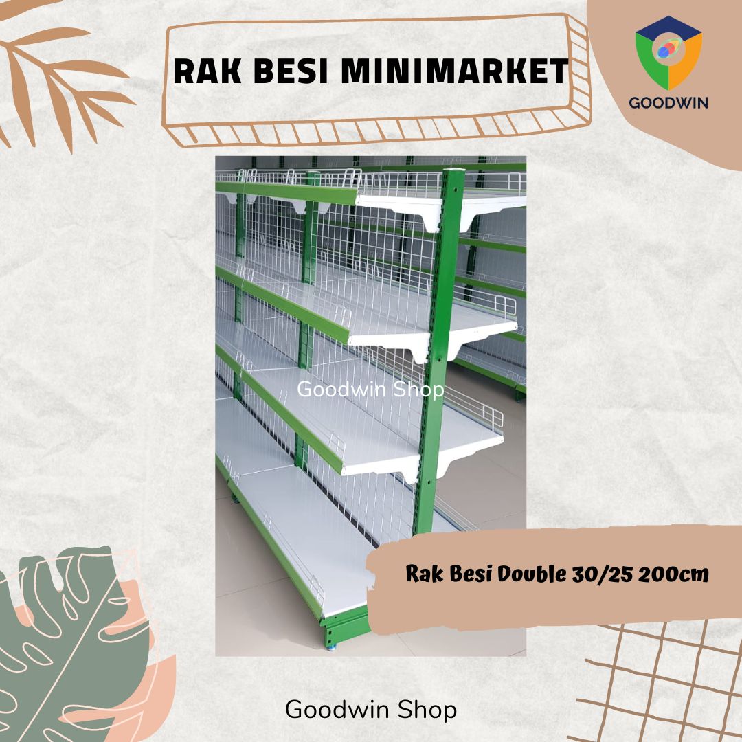 Rak Supermarket.Rak Swalayan.Rak Toko.Rak Besi Double Shelving.Rak ...
