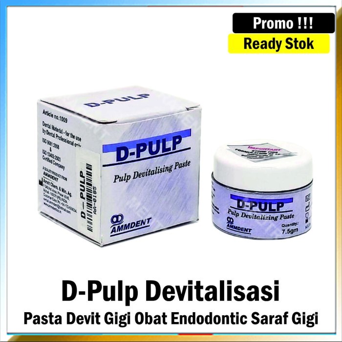 D-Pulp Devitalisasi Pulpa Pasta Devit Gigi Obat Endodontic Saraf Gigi ...