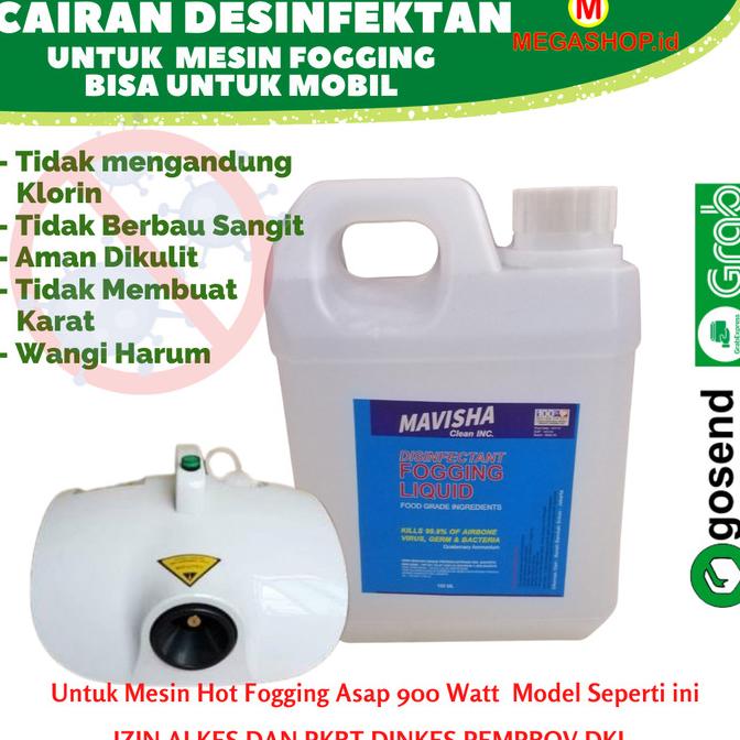 Cairan Fogging Liquid Mobil Hot Fogging - Foging Desinfektan 1 Liter ...