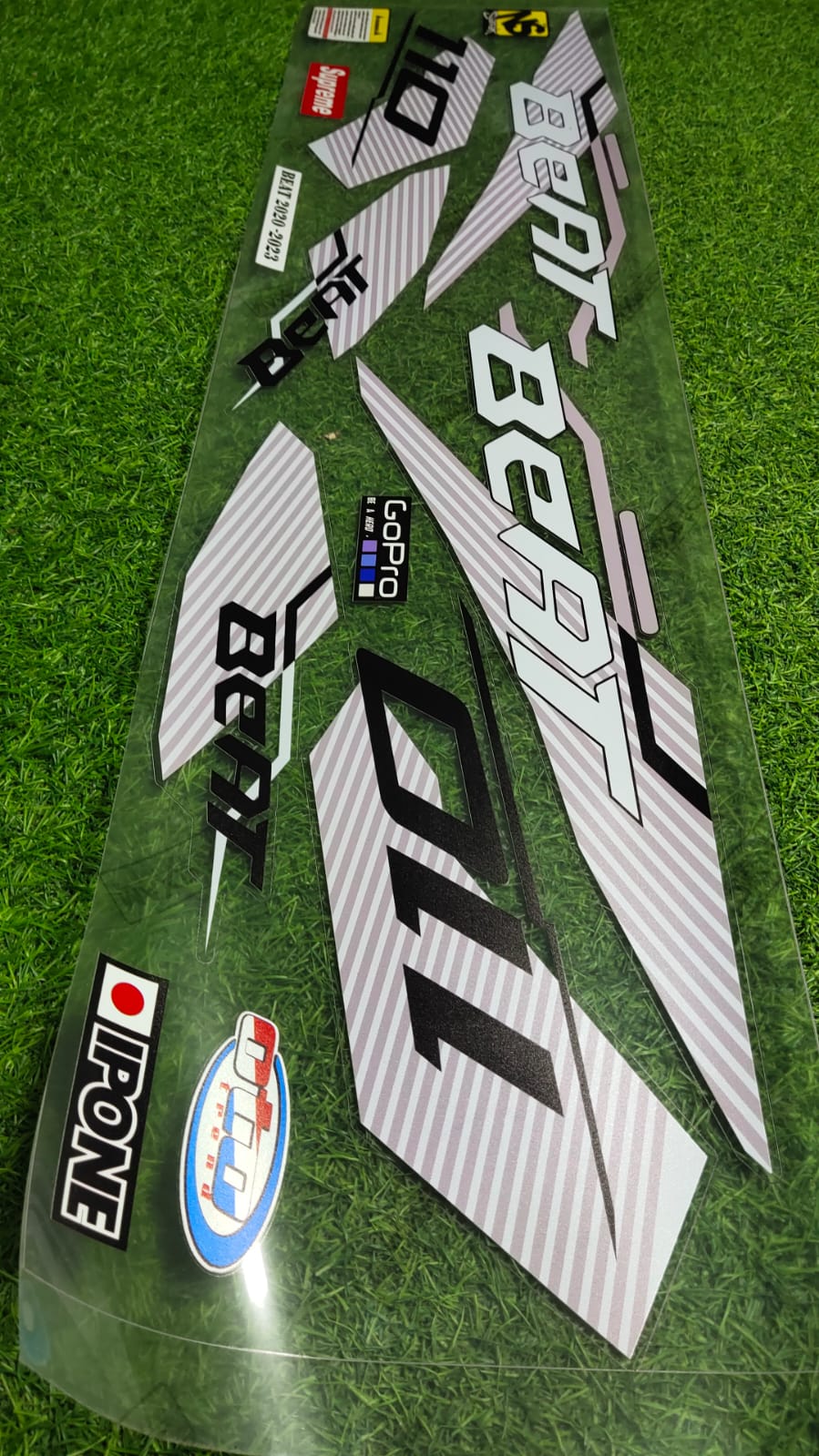 STRIPING BEAT 2020 SAMPAI 2024 BAHAN BENING TRANSPARAN STICKER POLET ...