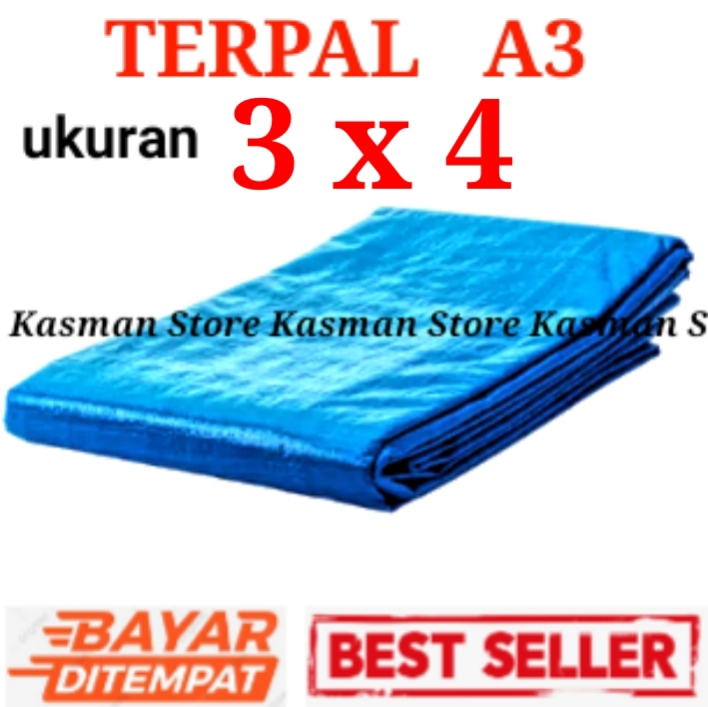 TERPAL PLASTIK A3 ukuran 3x4 meter | Lazada Indonesia