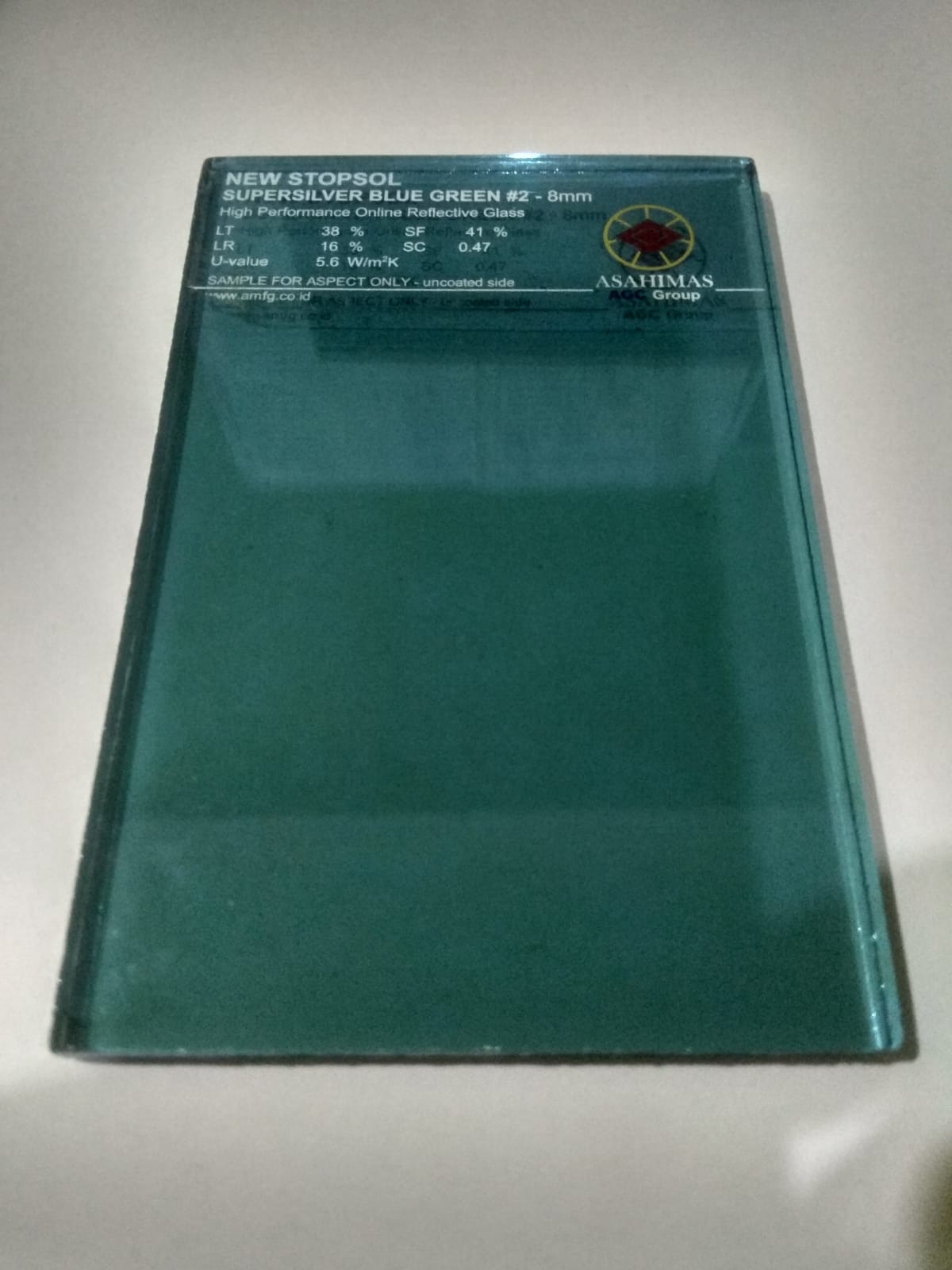 Kaca Reflective Stopsol Blue Green(SSBN) 6mm per M² produk Asahi ...