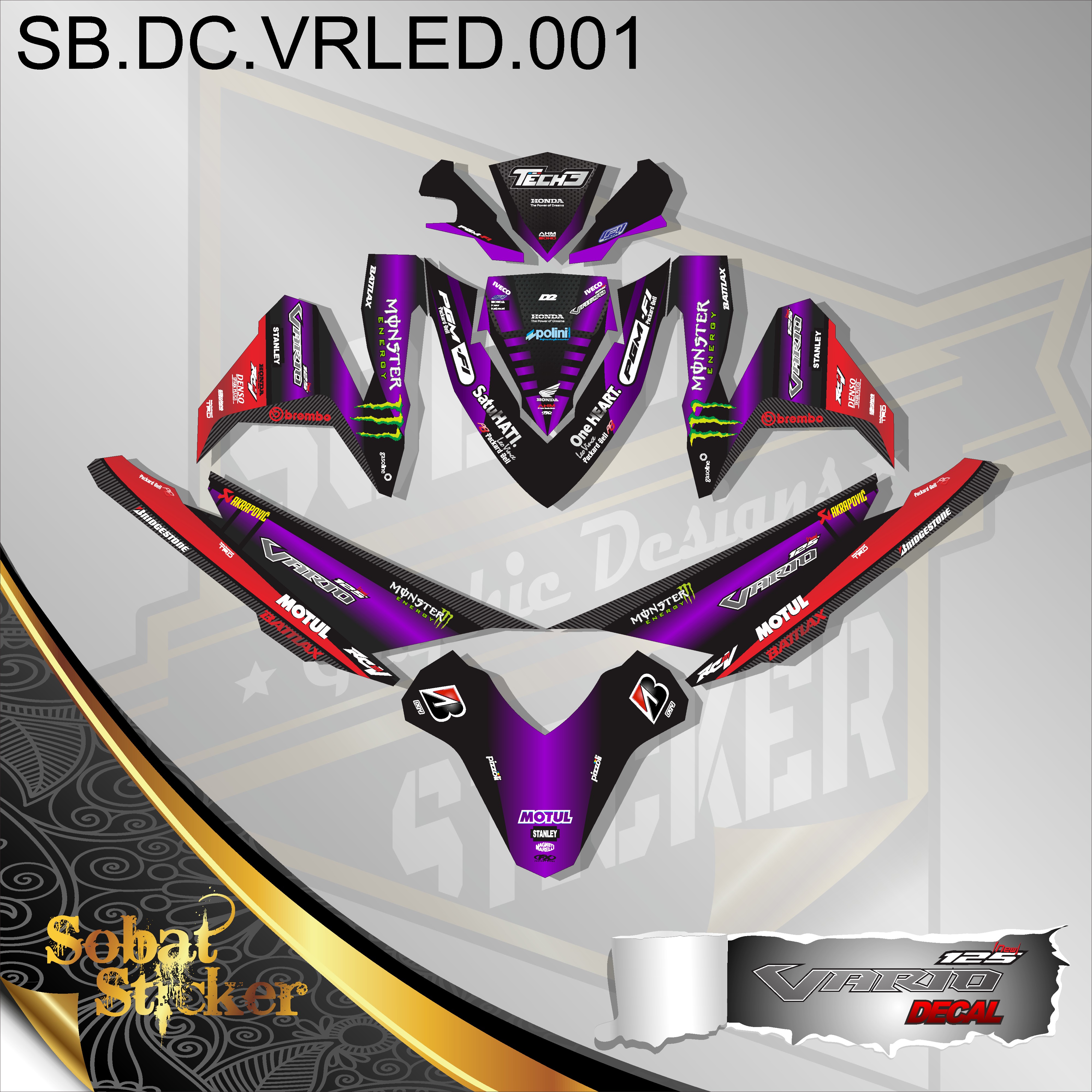 DECAL FULL BODY VARIO LED 125/150 - DECAL FULL BODY STICKER VARIASI ...