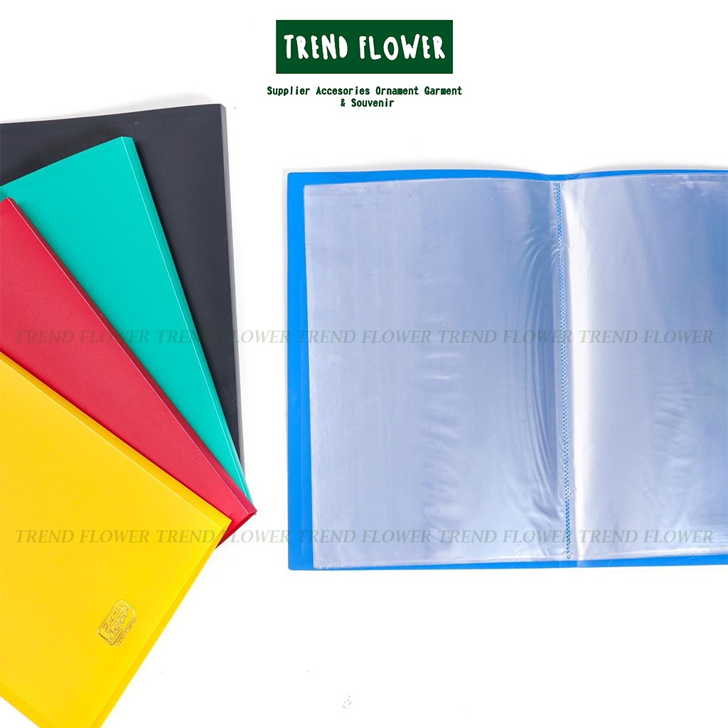 Map Plastik Clear Holder Bening Pocket Map Warna Map Kerja Lembaran ATK ...