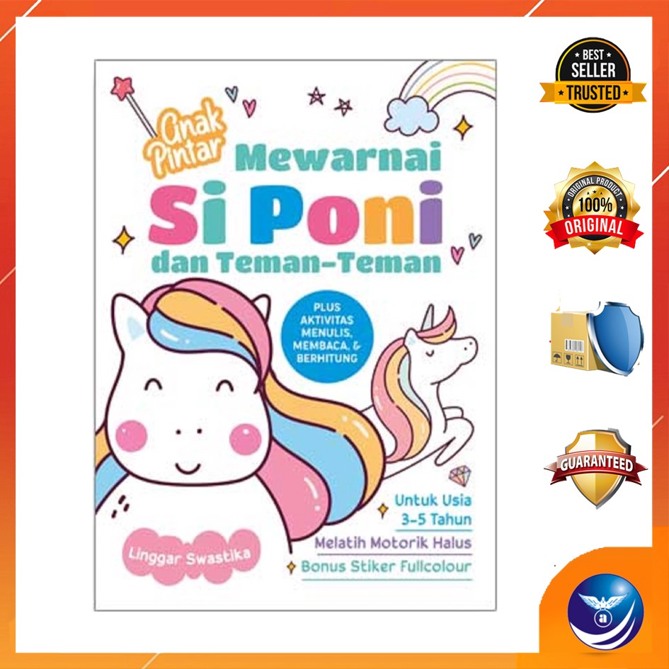 ANAK PINTAR MEWARNAI SI PONI & TEMAN-TEMAN (BONUS STIKER) | Lazada ...